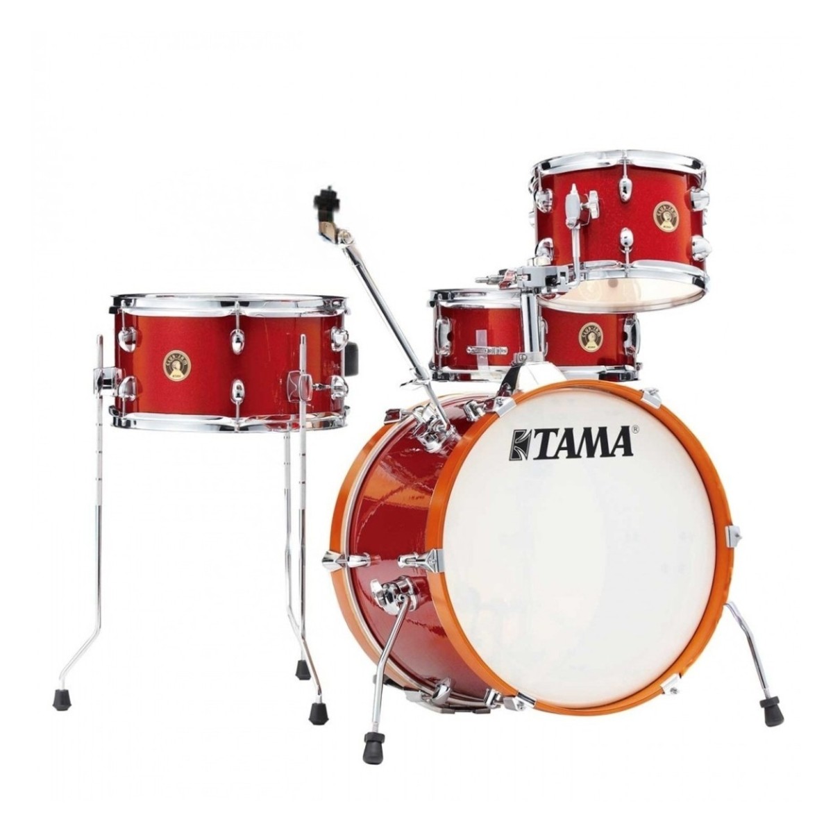 Tama Club-JAM Shell Pack w/Cymbal Holder & Bag Set, Candy Apple Mist ...