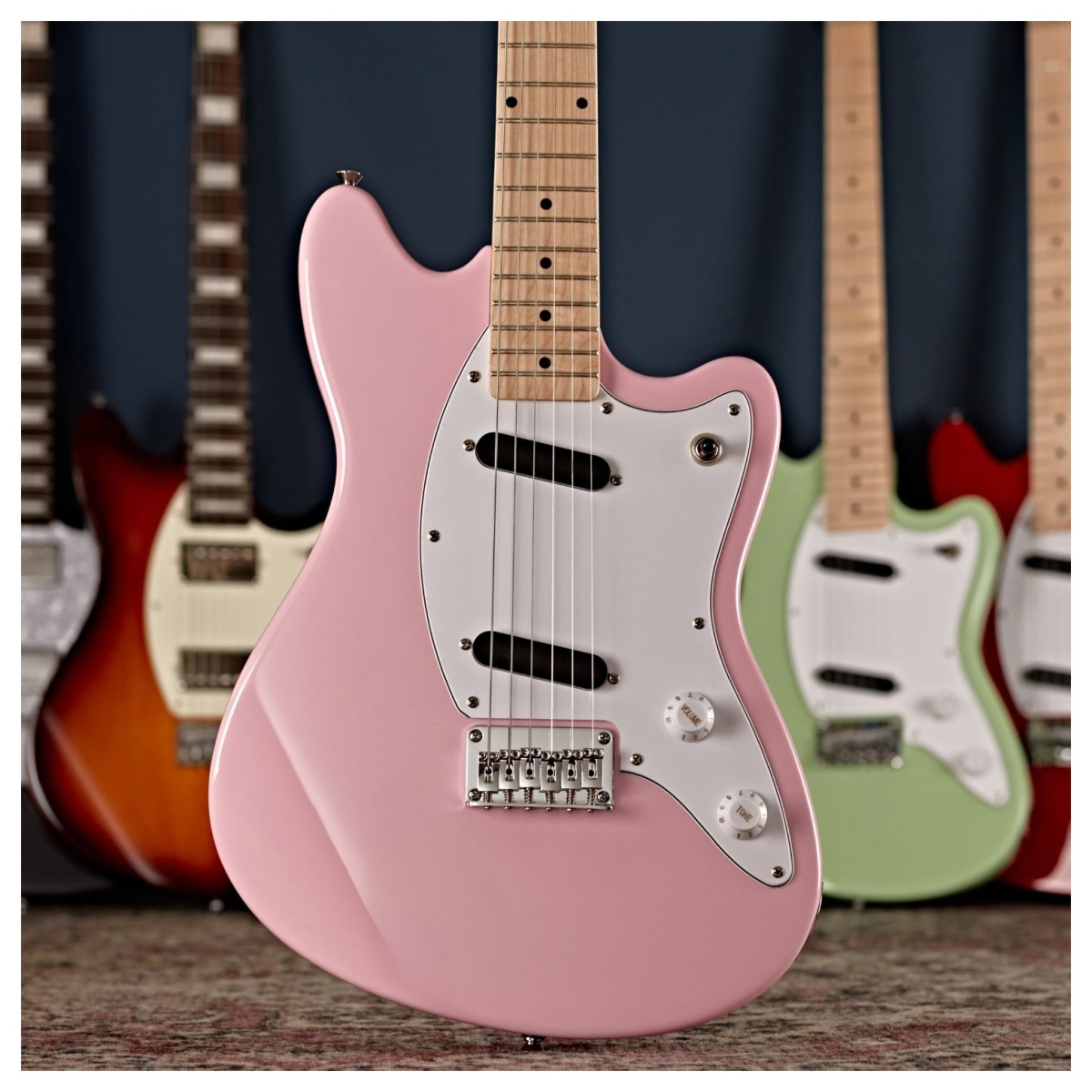 Seattle Electric Guitar by Gear4music, Pink at Gear4music