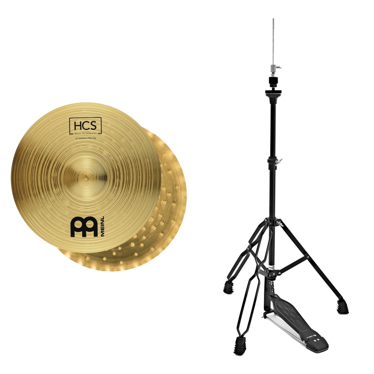 Meinl 14" HCS Soundwave Hi-Hat & Hi-Hats Stand by Gear4music, Black at ...