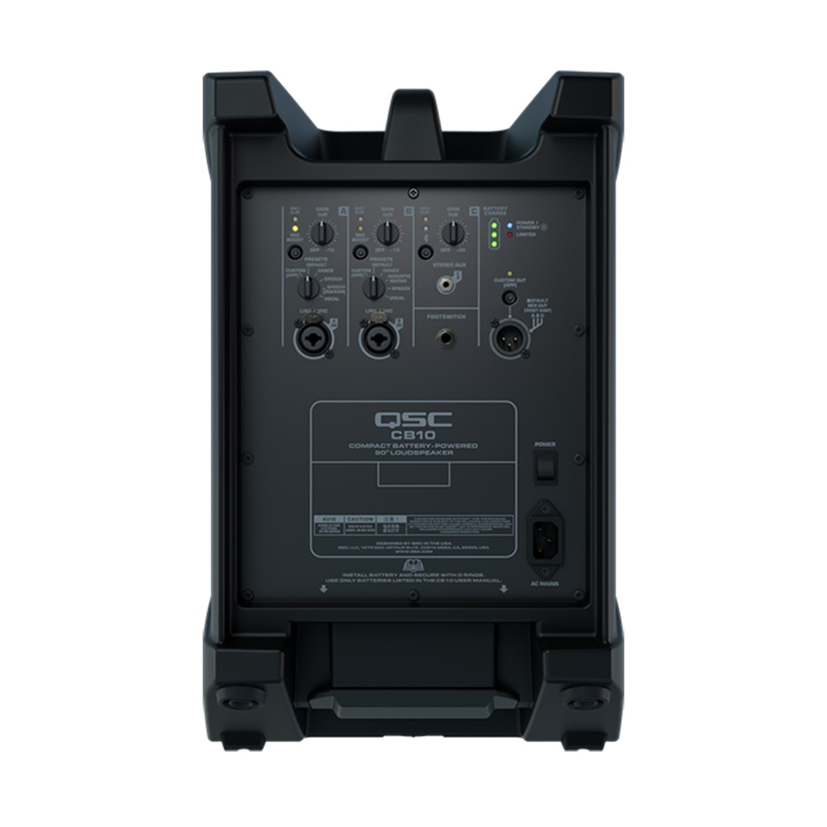 QSC CB10 Compact Battery-Powered PA System at Gear4music