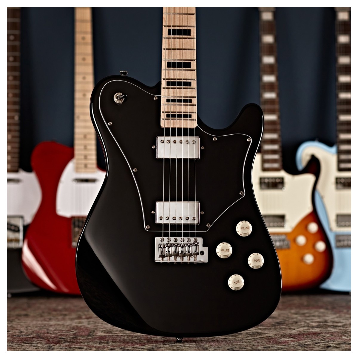 Knoxville Select Electric Guitar Black, 10W Guitar Amp & Accessory Pack ...