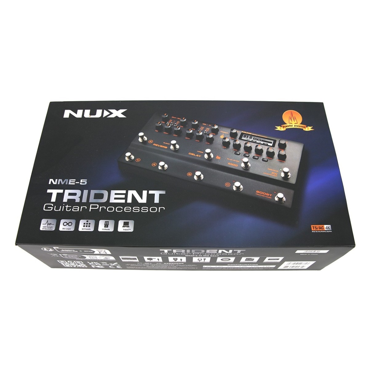 NUX Trident Amp Sim Multi-FX Pedal - Secondhand | Gear4music