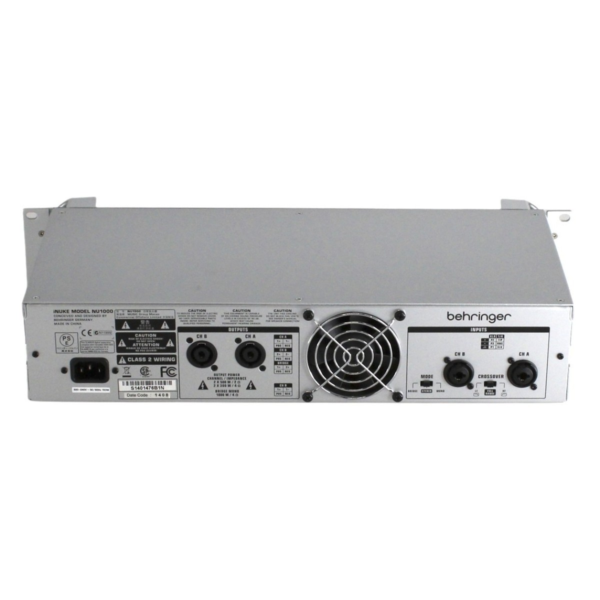 Behringer iNUKE NU1000 Power Amp - Secondhand na Gear4Music.com