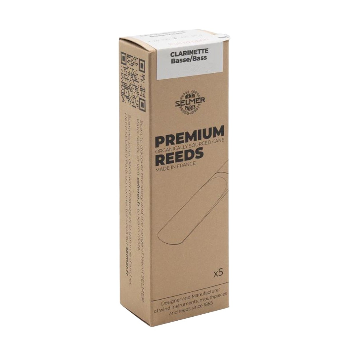 Selmer Paris Bassklarinettenblätter, 2,5 (5er-Pack) | Gear4music
