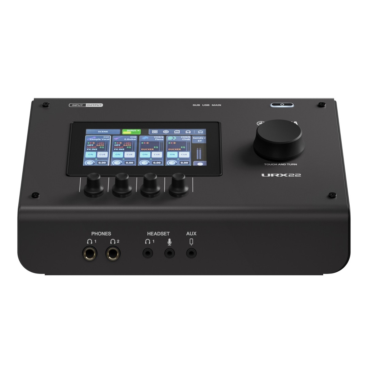 Yamaha URX22 Mezclador USB Streaming, Negro | Gear4music