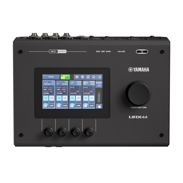 Yamaha URX44 USB Streaming Mixer with Multi-track Recording, Black at ...