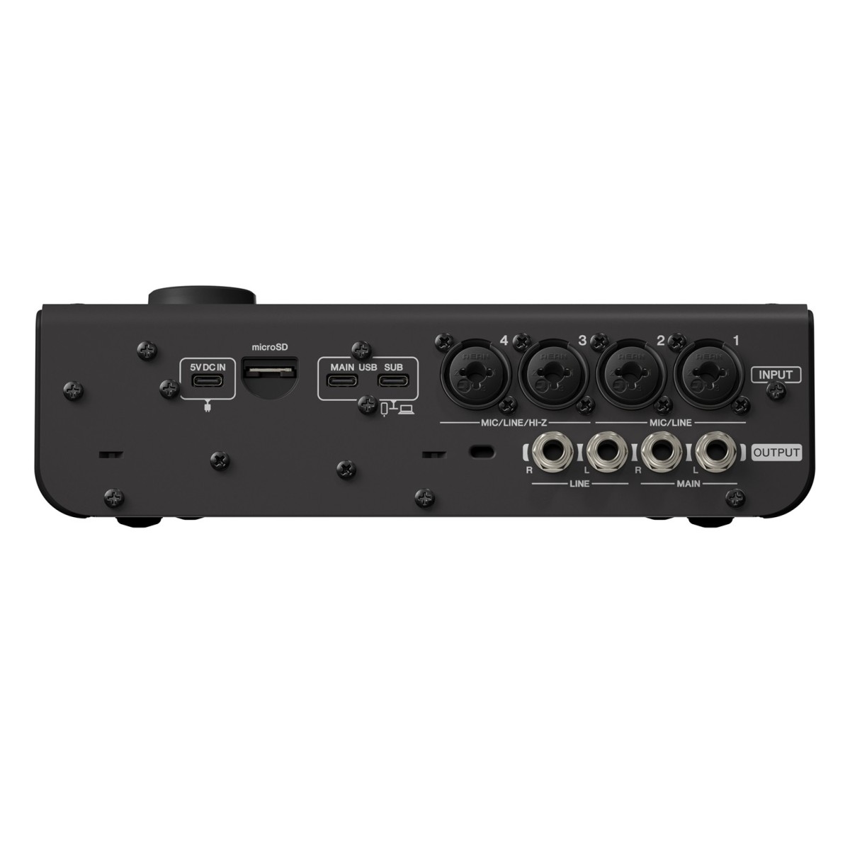 Yamaha URX44 USB Streaming Mixer with Multi-track Recording, Black at ...