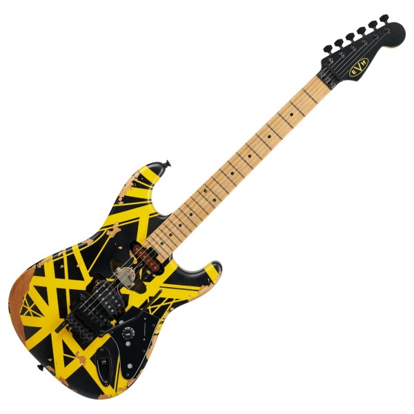 EVH Limited Edition Striped Series Frankenstein Frankie MN, Black with ...