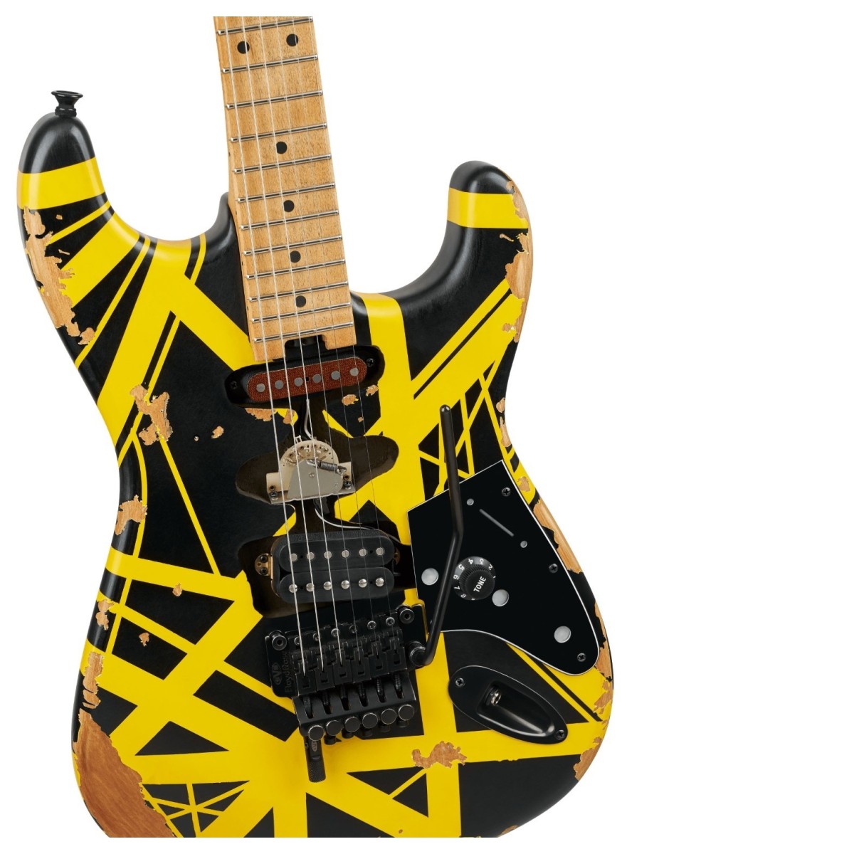 EVH Limited Edition Serie Striped Frankenstein Frankie MN, negro con ...