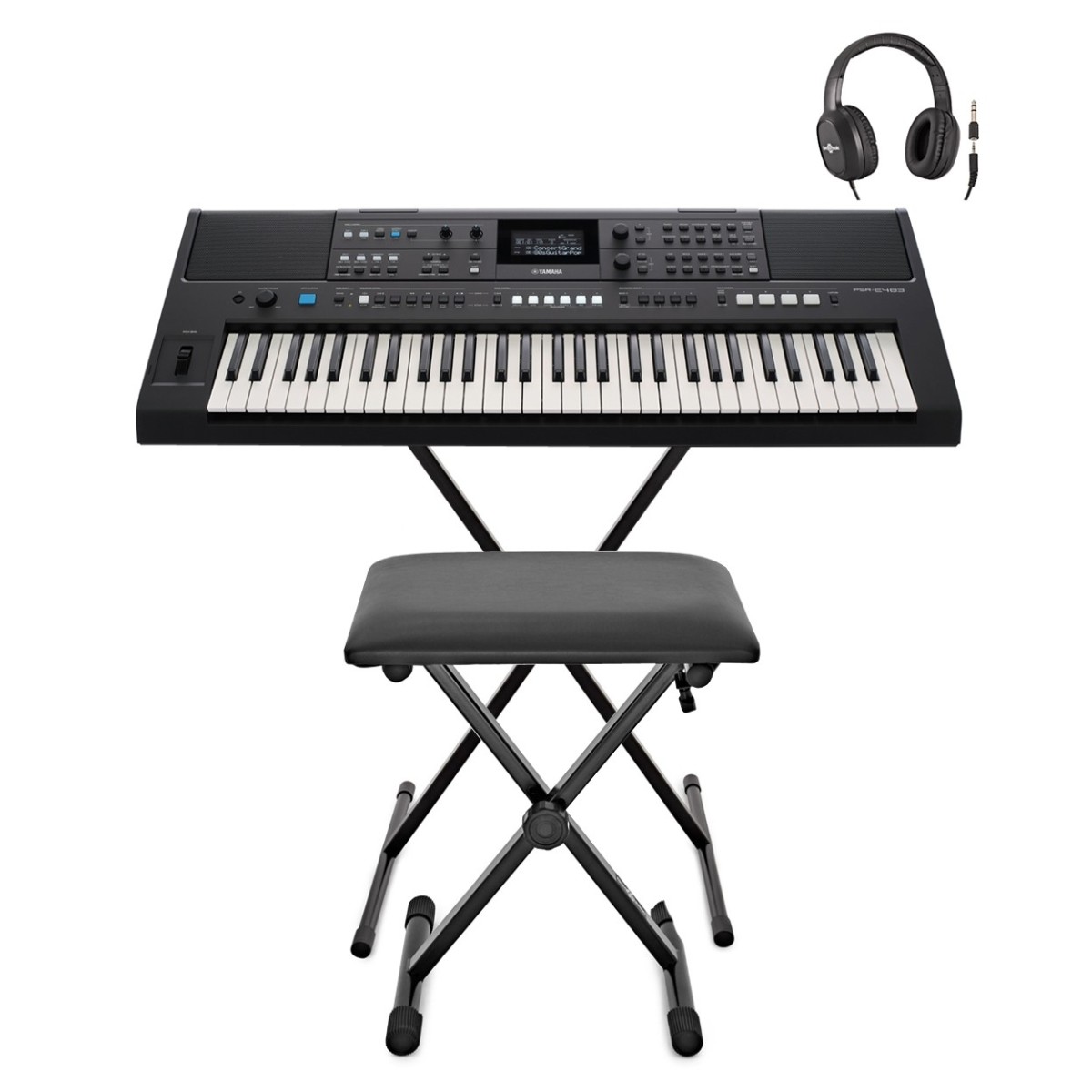 Yamaha PSR E483 Portable Keyboard Package na Gear4Music.com