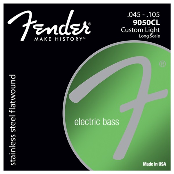 Fender Stainless 9050's Bass Strings, Stainless Steel Flatwound, 9050CL ...