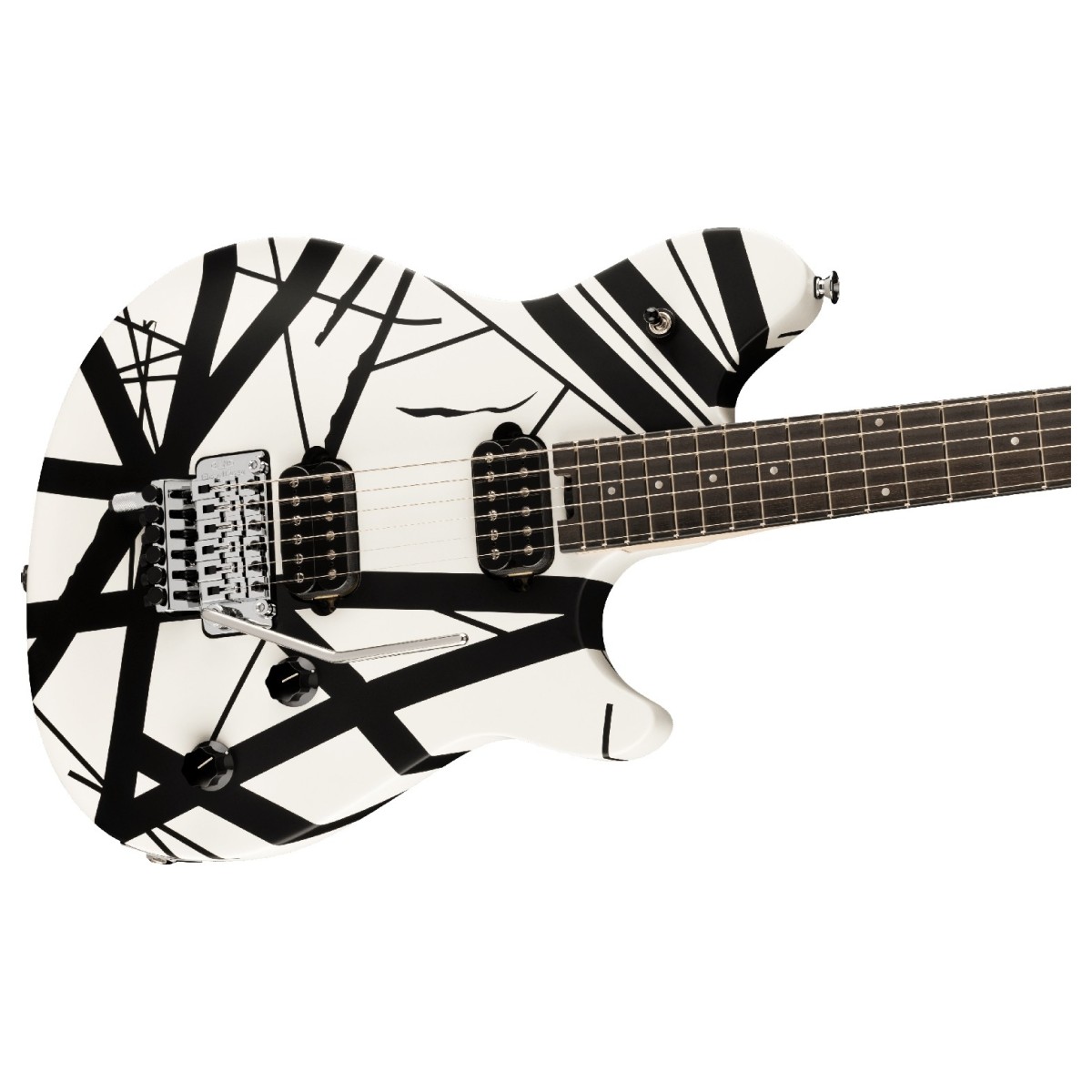 EVH Rayas Series Wolfgang Special Satén blanco y negro | Gear4music