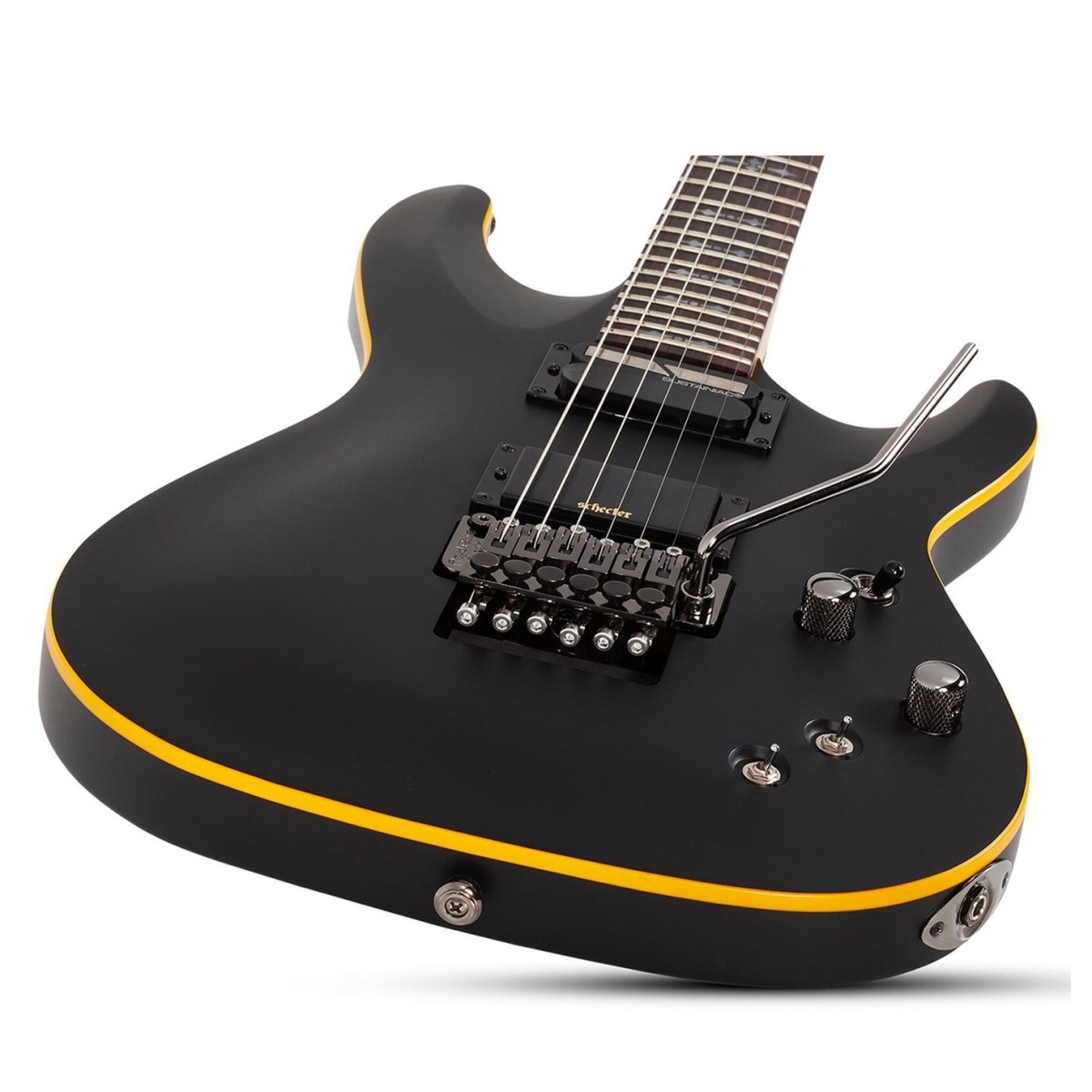 Schecter Demon 6 FR S, Envejecido Black Satin | Gear4music
