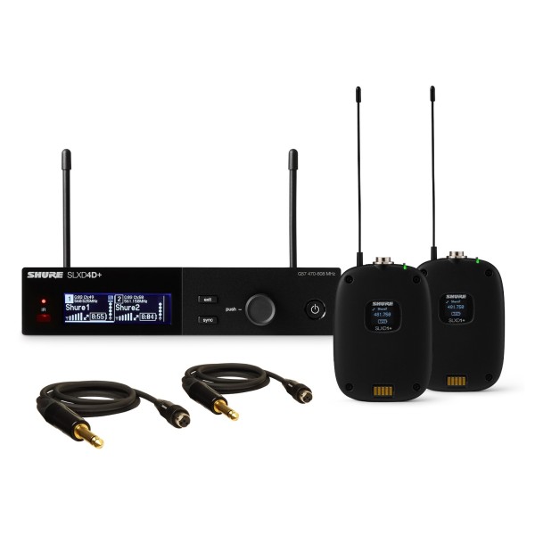 Shure SLXD+ Dual Wireless Bodypack System, K55 at Gear4music