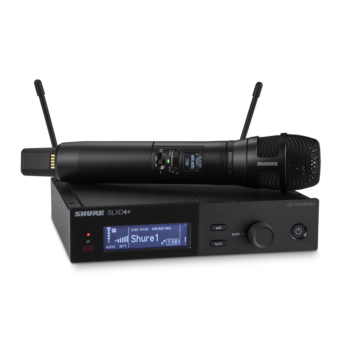 Shure SLXD+ Wireless Handheld Microphone System with Nexadyne NXN8/C ...
