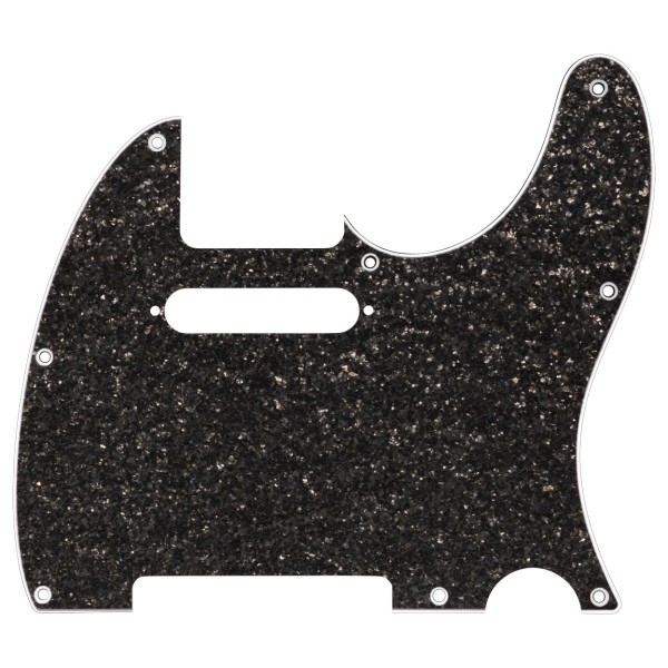 Fender Hybrid Glass/Glitter Telecaster S/S Pickguard, Dark Gray Sparkle ...