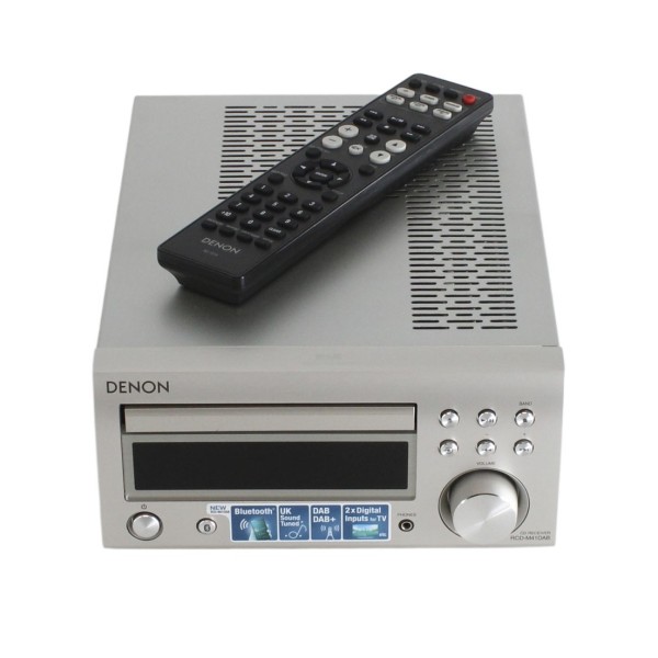 Denon D-M41 DAB Micro Hi-Fi System with Bluetooth, Silver - Secondhand ...