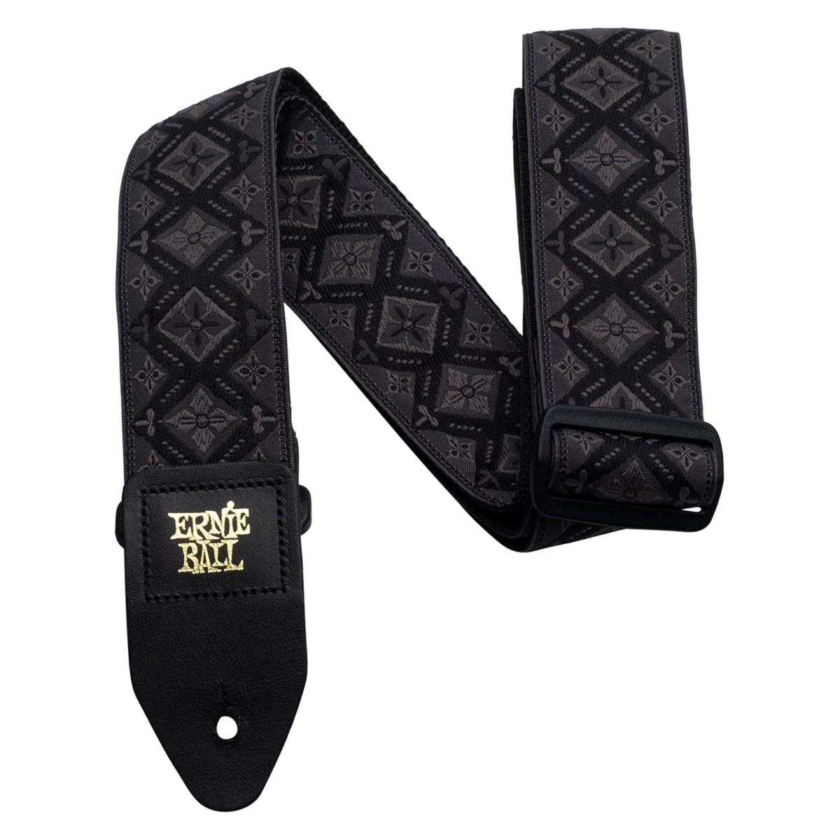 Ernie Ball 4093 Classic Jacquard Guitar Strap, Regal Black at Gear4music
