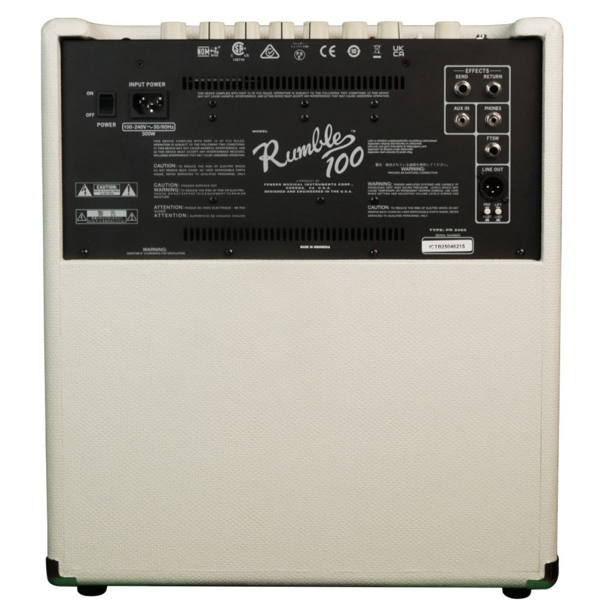 Fender Limited Edition Rumble 100 (V3), Ivory at Gear4music
