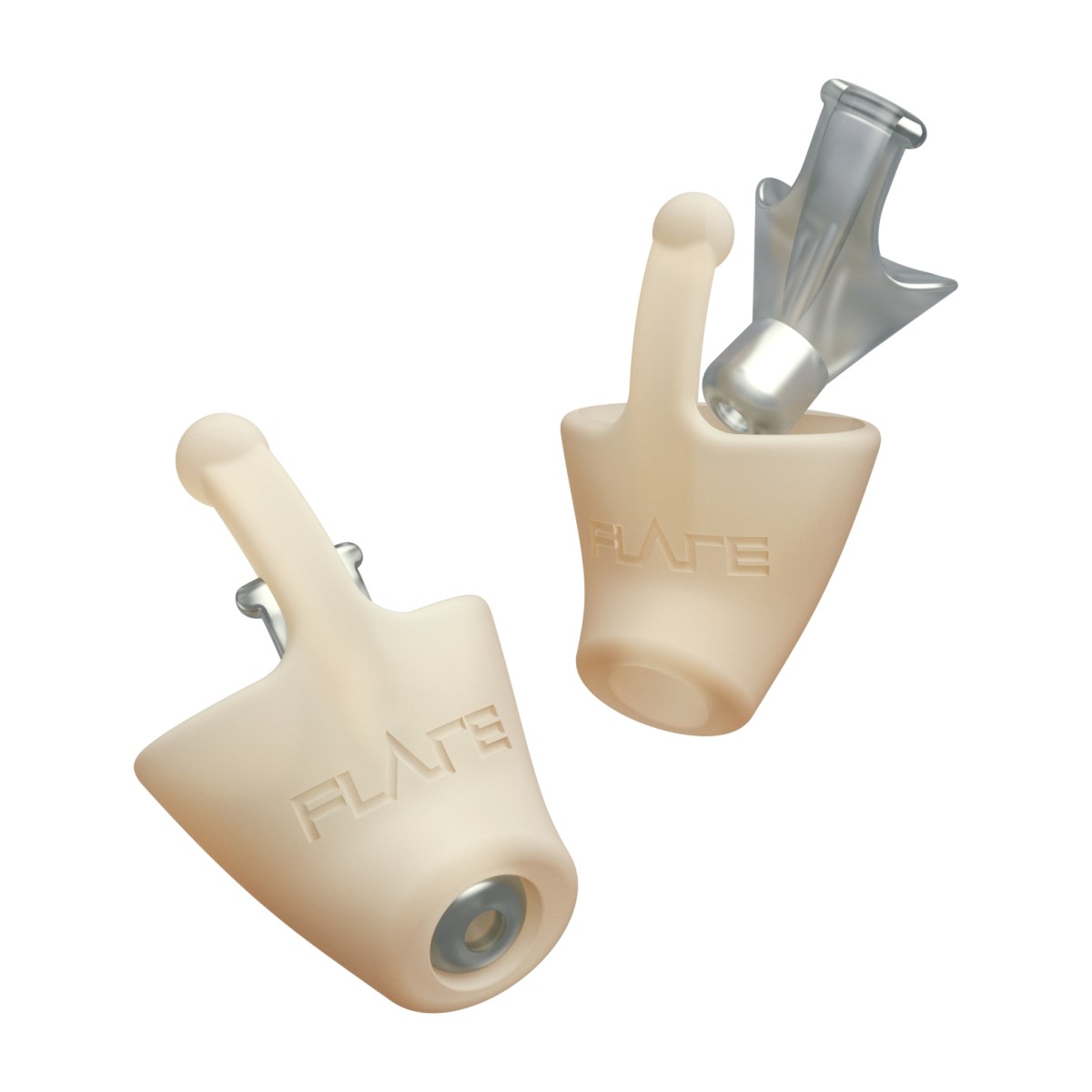 Flare Audio Calmer Extra, Silicone Translucent Cream at Gear4music