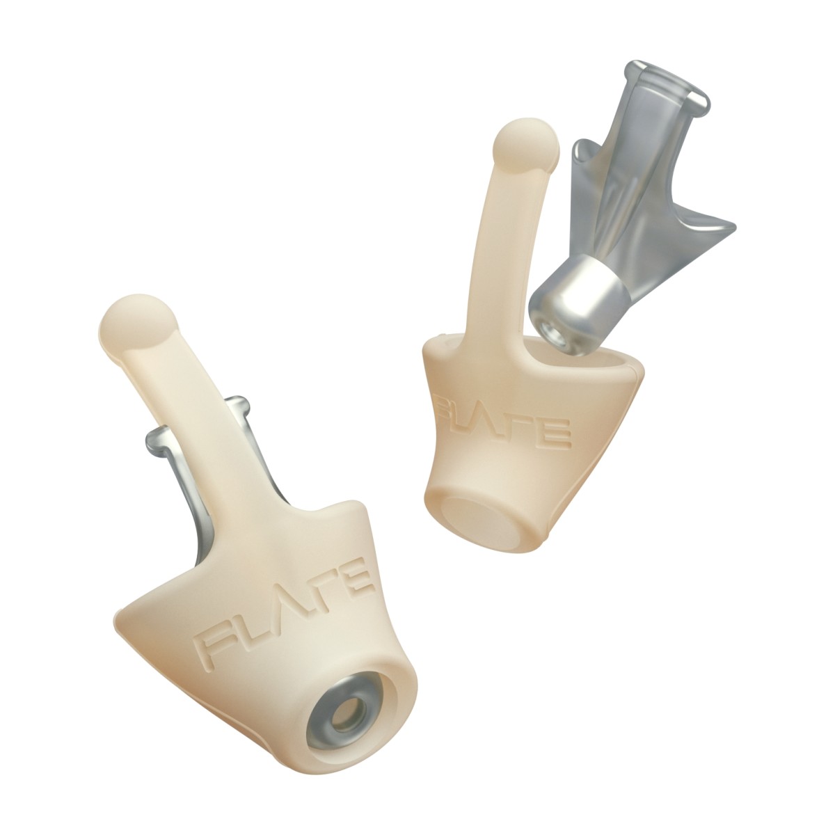 Flare Audio Calmer Extra Mini, Silicone Translucent Cream at Gear4music