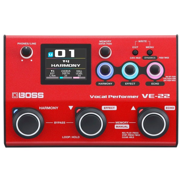 Boss VE-22 Vocal Performer Vocal-Multieffektprozessor | Gear4music