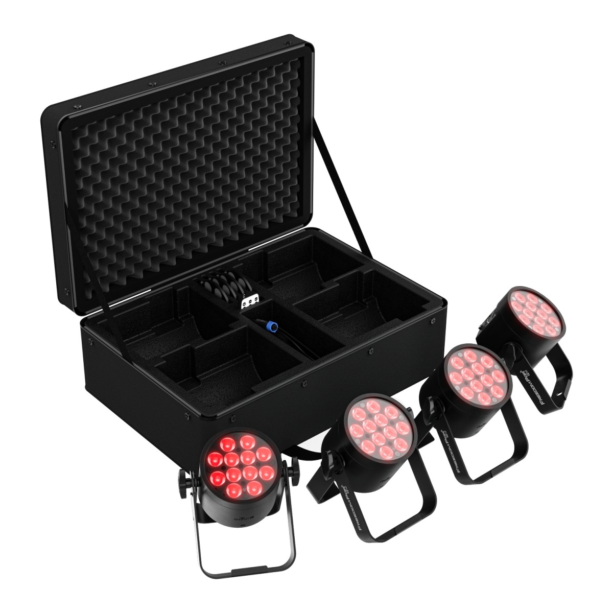 Chauvet DJ Freedom Par Q12 X4 Wireless Battery LED Uplight Kit (4 Pack ...
