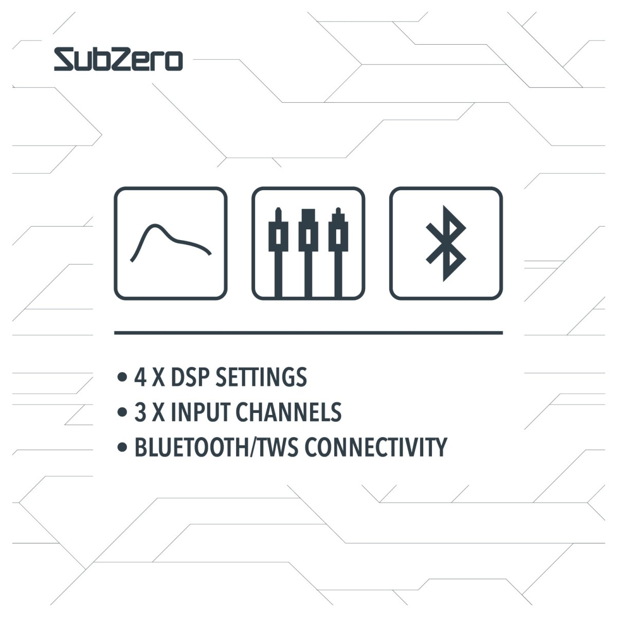 SubZero L48 Bluetooth Column DSP PA System with Cover | Gear4music