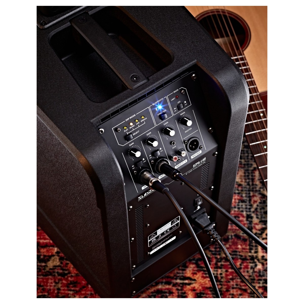 SubZero L48 Bluetooth Column DSP PA System with Cover | Gear4music
