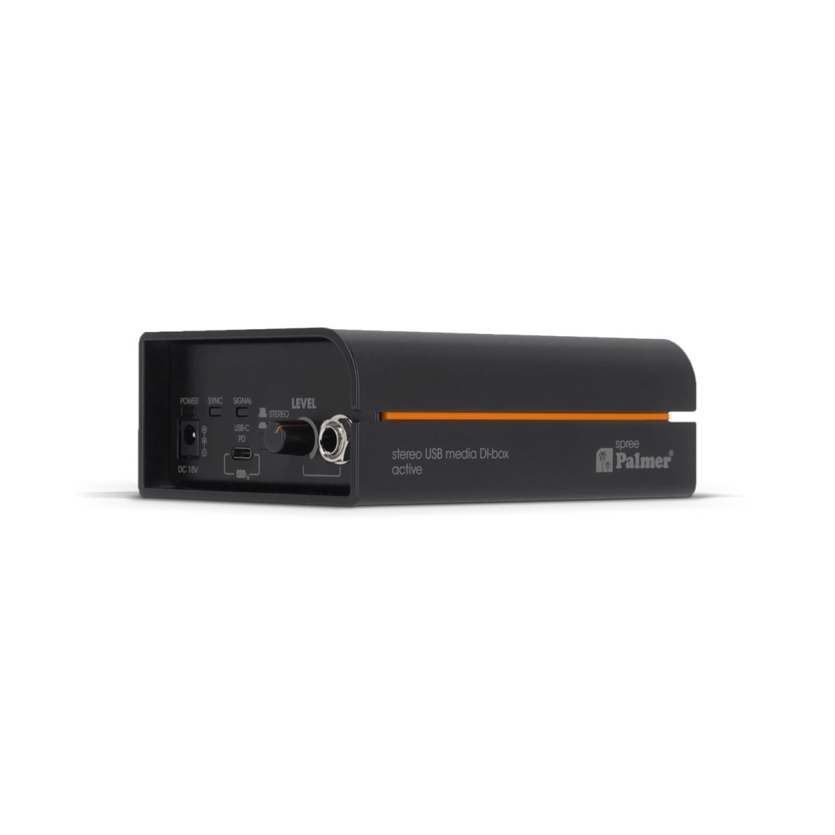 Palmer Spree Active stereo USB-C media DI box | Gear4music
