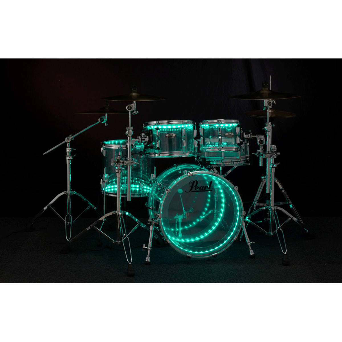 DISC DrumLite Duel LED Lighting System for Acrylic Drumsets at Gear4music