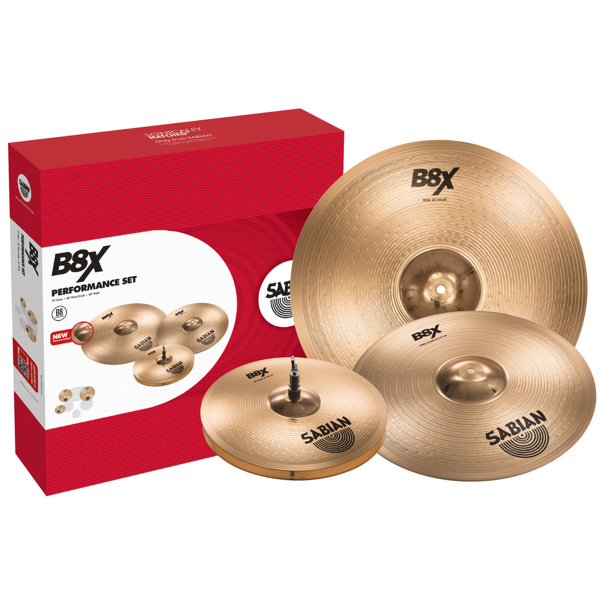 Sabian B8X Performance Cymbal Set - Nearly New at Gear4music