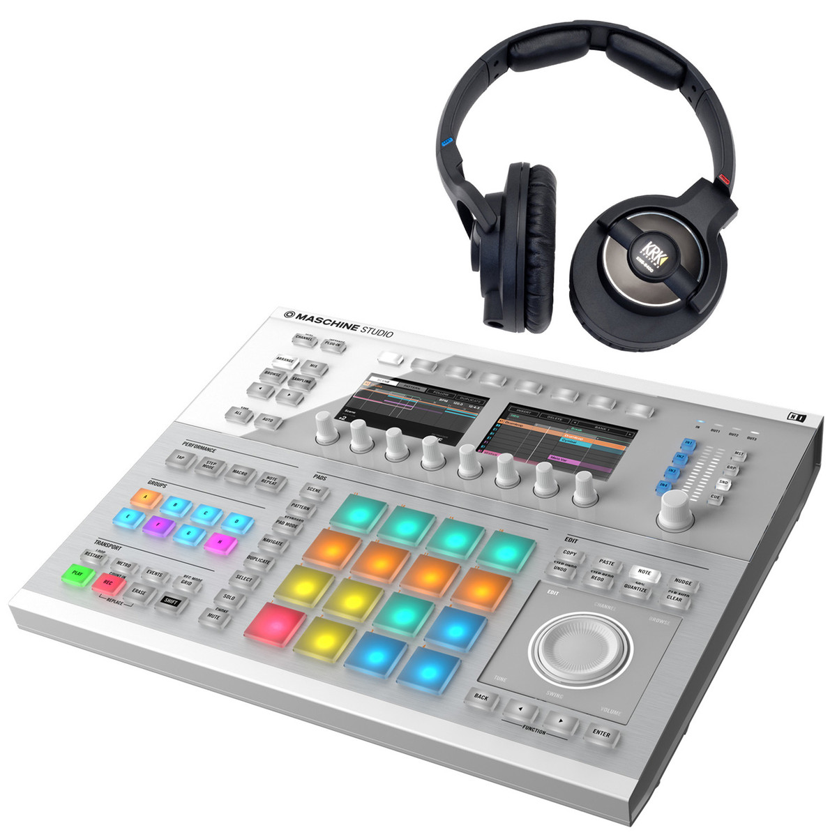 Native Instruments Maschine Studio Workstation et Casque KNS8400 KRK ...