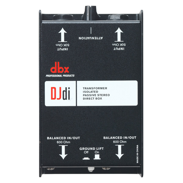 dbx DJdi Two-Channel Passive DI Box at Gear4music