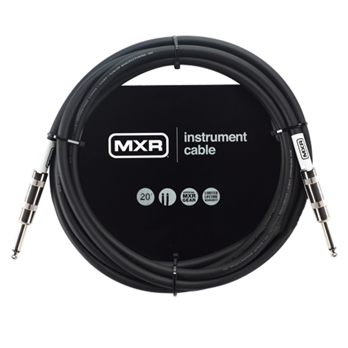 MXR Standard Instrument Cable, 20ft Straight | Gear4music