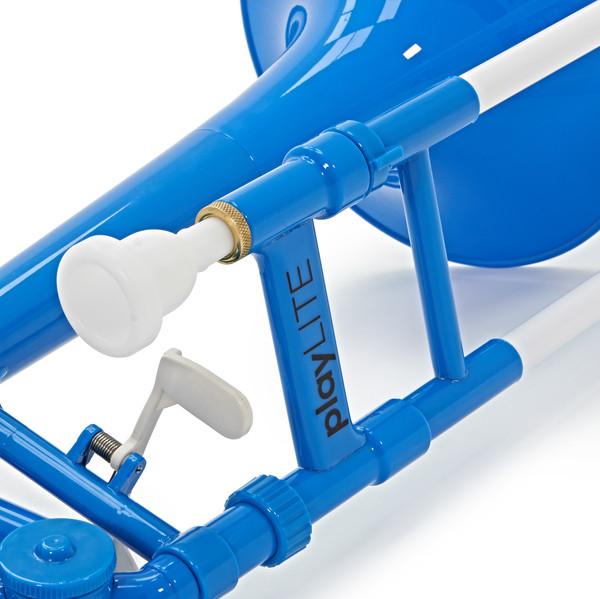 playLITE Hybrid Trombone by Gear4music, Blue - Nearly New at Gear4music