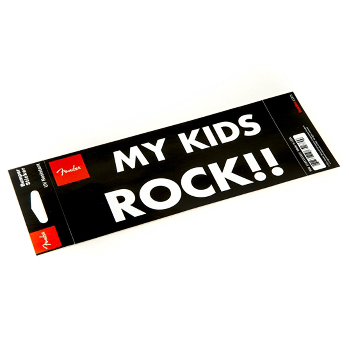 DISC Fender Bumper Sticker My Kids Rock na Gear4Music.com