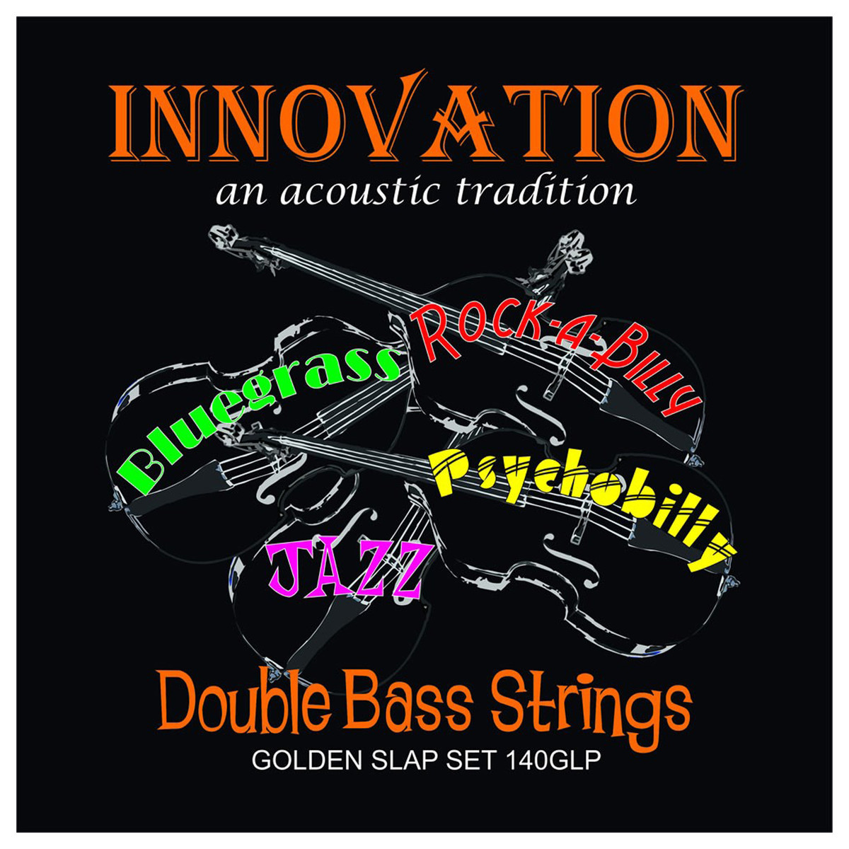 OFFLINE Innovation Golden Slap Double Bass String Set | Gear4music