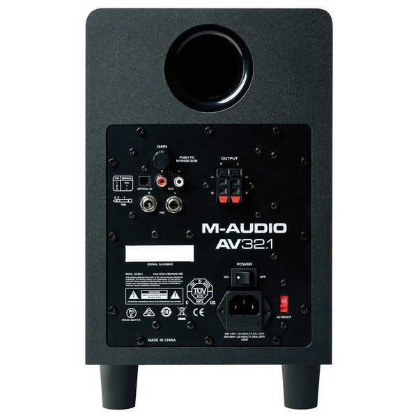 M-Audio AV32.1 2.1-Channel Powered Speaker System at Gear4music