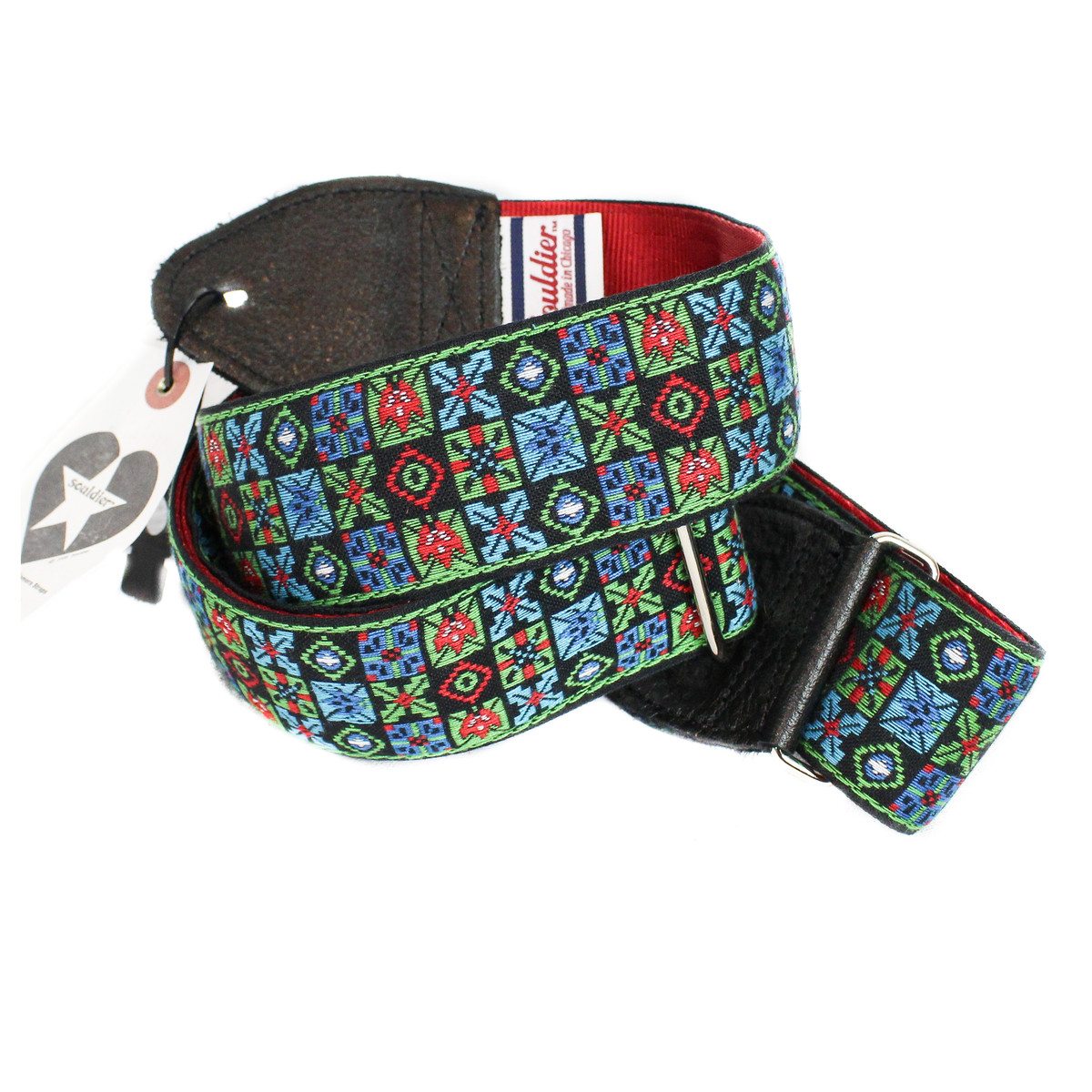 DISC Souldier Guitar Strap Woodstock, Green at Gear4music