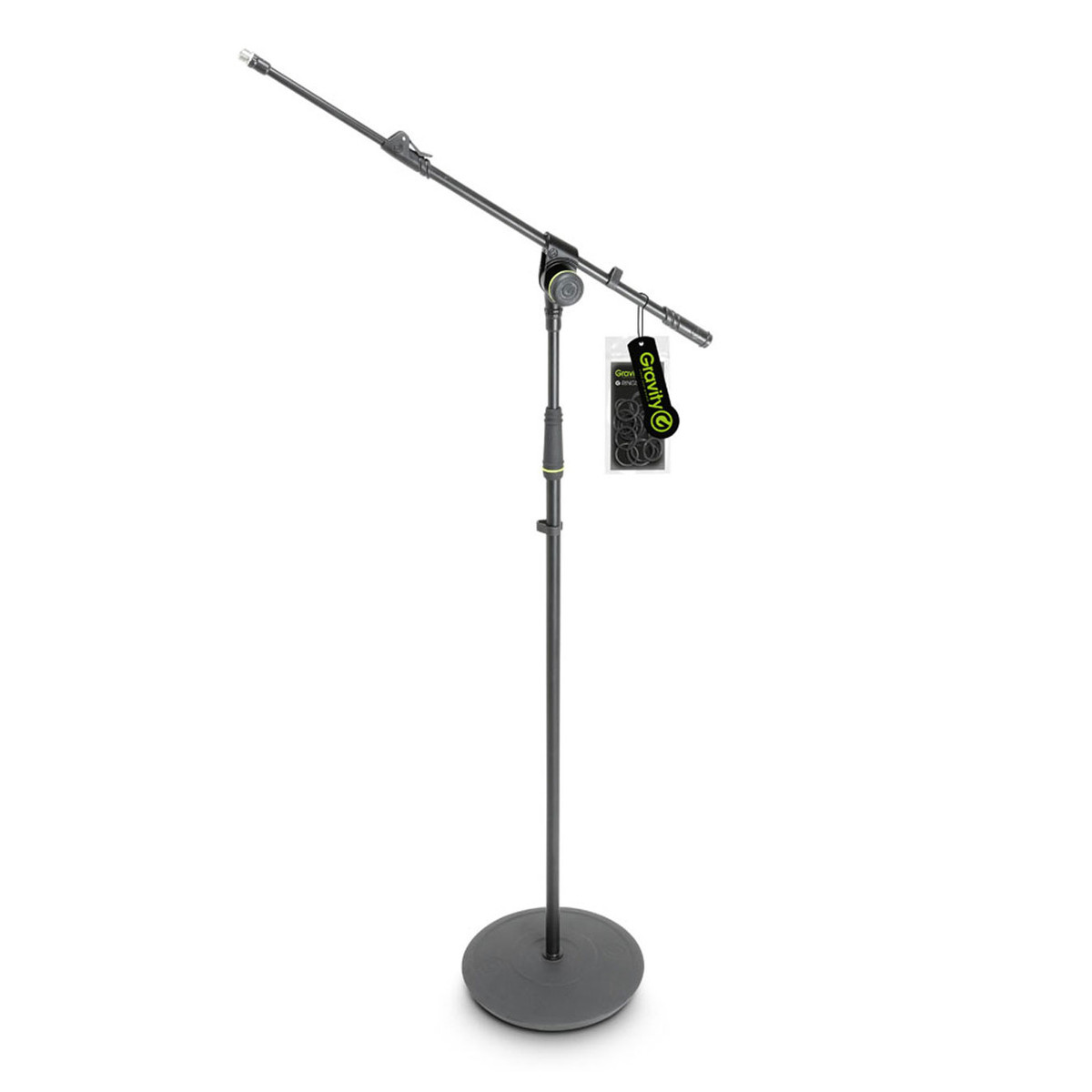 DISC Gravity GMS2312B Round Base Microphone Stand with Telescoping at ...