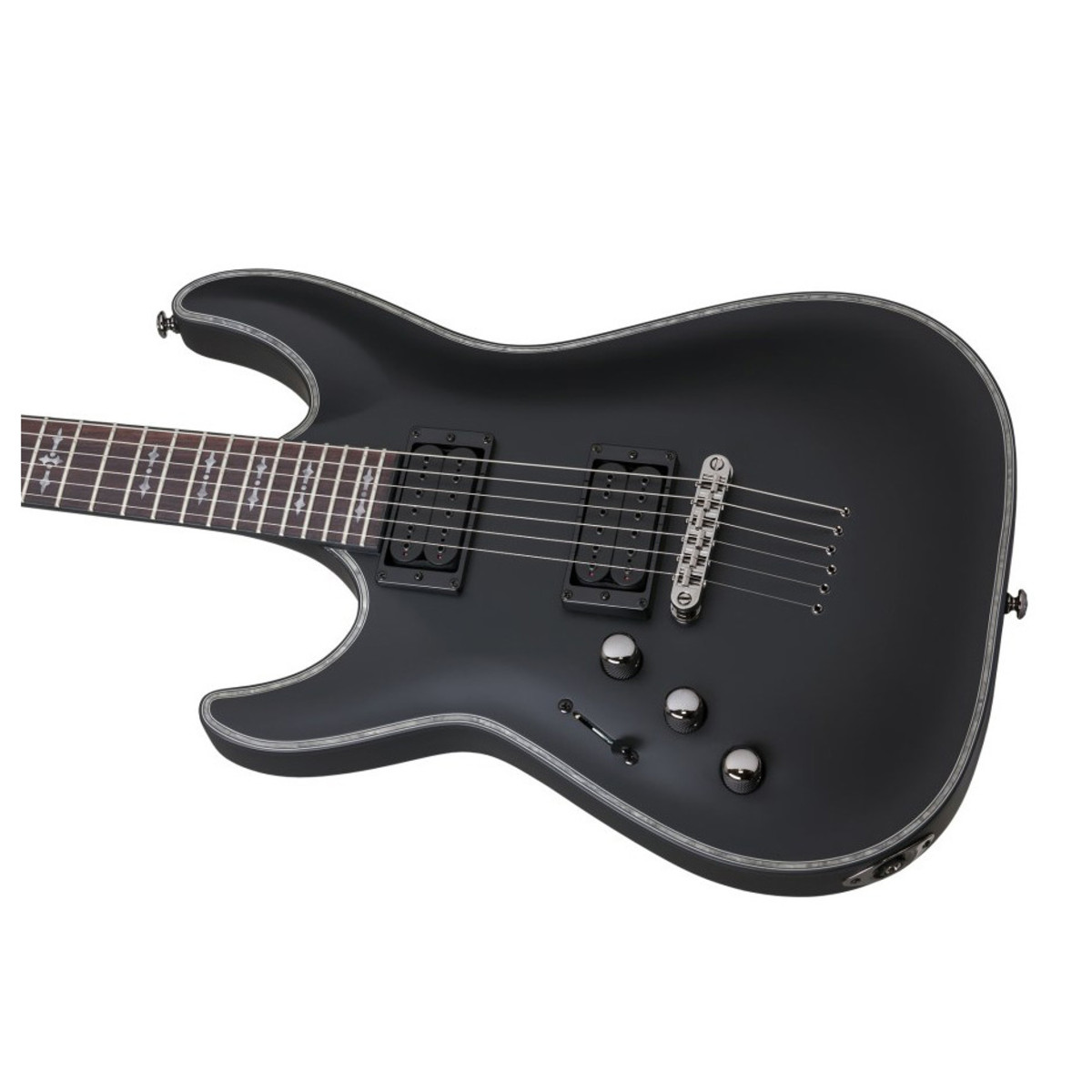 DISC Schecter Hellraiser C-1 Passive Left Handed, Black at Gear4music