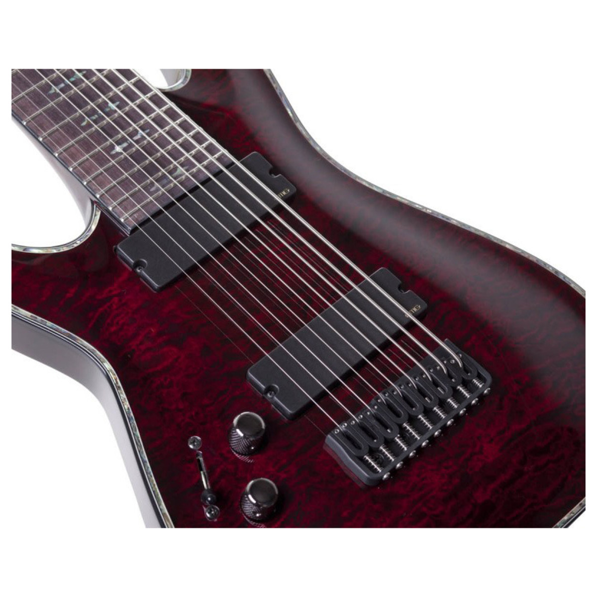 DISC Schecter Hellraiser C-9 Left Handed Electric Guitar, Cherry at ...