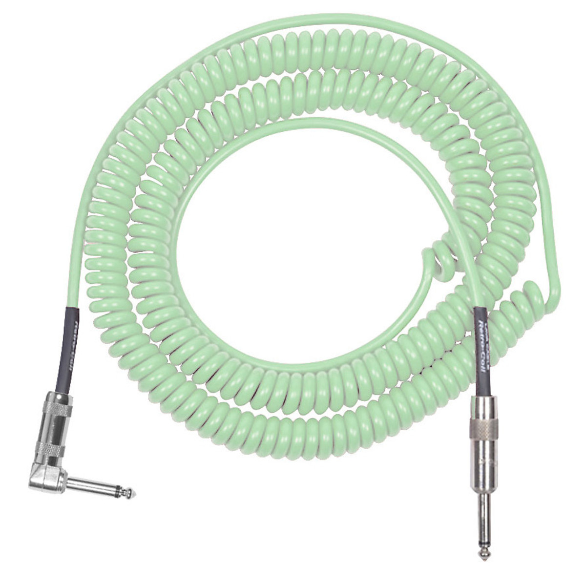 DISC Lava Cable Retro Coil Angled Instrument Cable 20ft, Surf Green ...