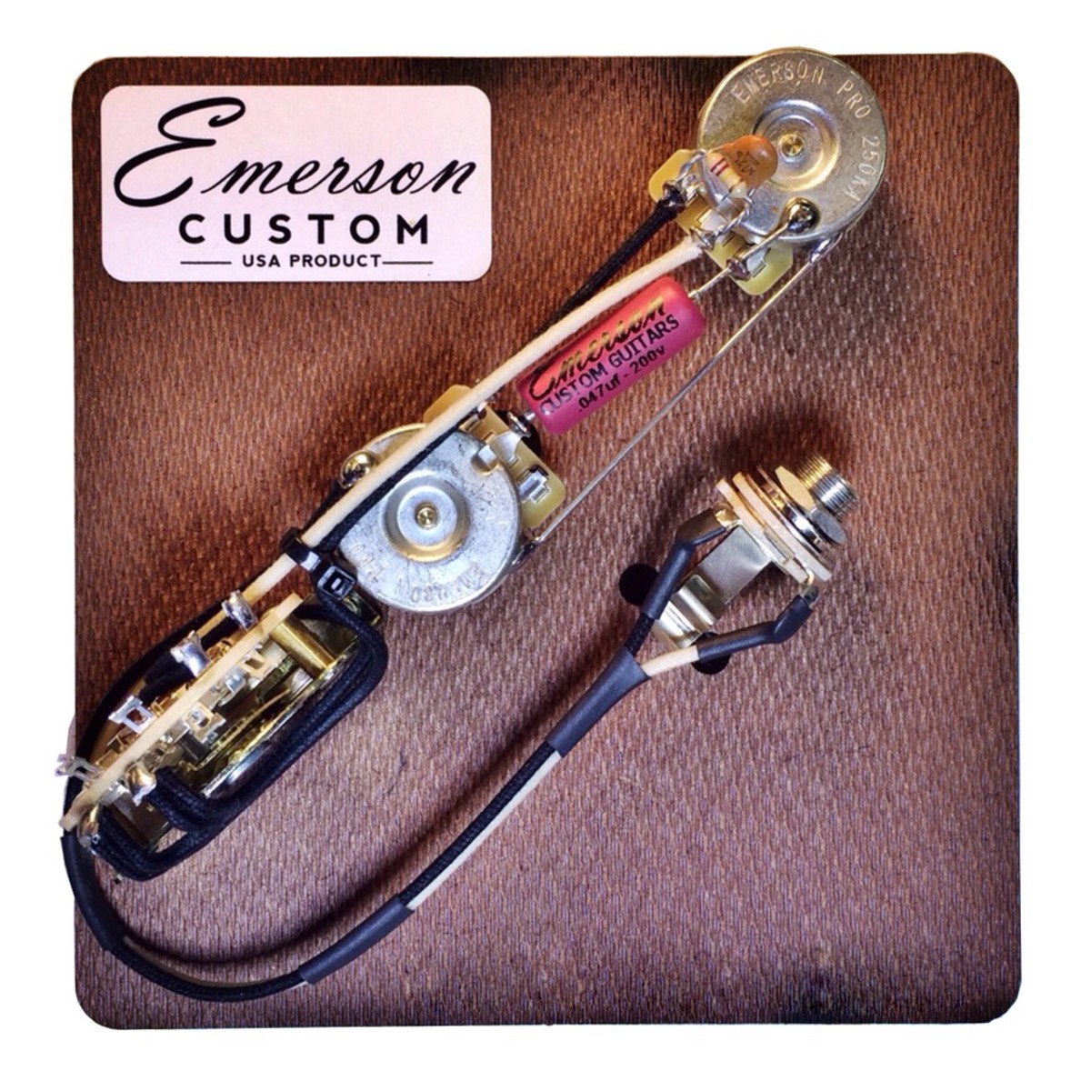 DISC Emerson Custom Reverse Layout 4-Way Prewired Kit, 500k at Gear4music