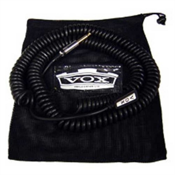 Vox VCC Vintage Coiled Cable, Quality 9m Cable With Mesh Bag, Black at ...