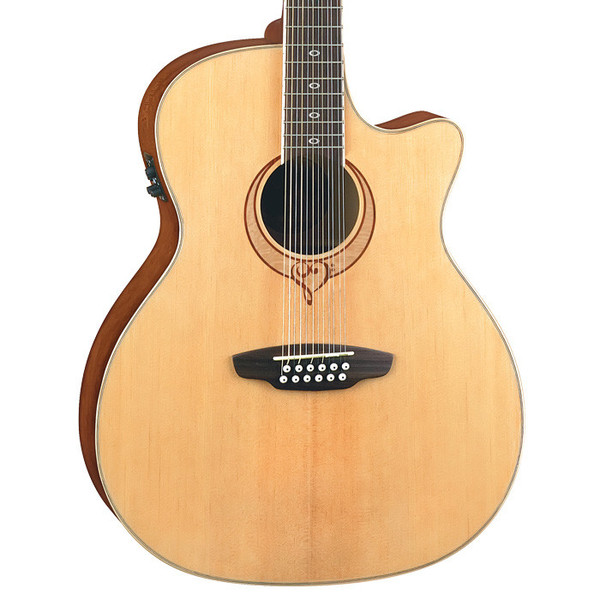 Luna Heartsong 12 String Electro Acoustic Guitar with USB - B-Stock at ...
