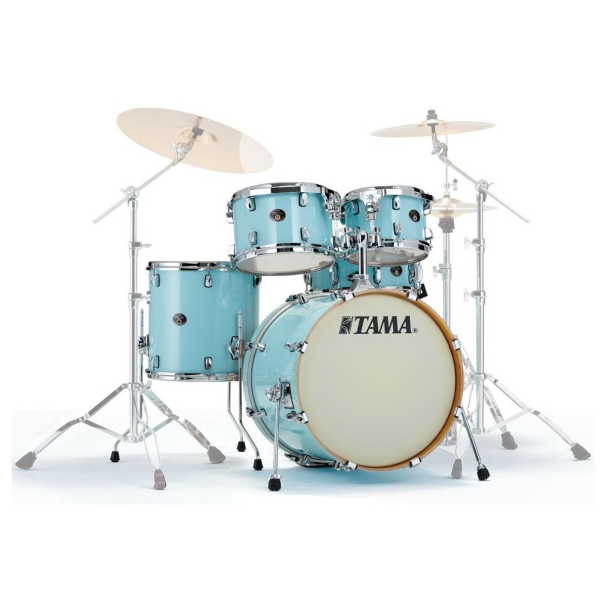 Tama Silverstar Custom 20" 5pc Shell Pack, Light Blue Lacquer at Gear4music