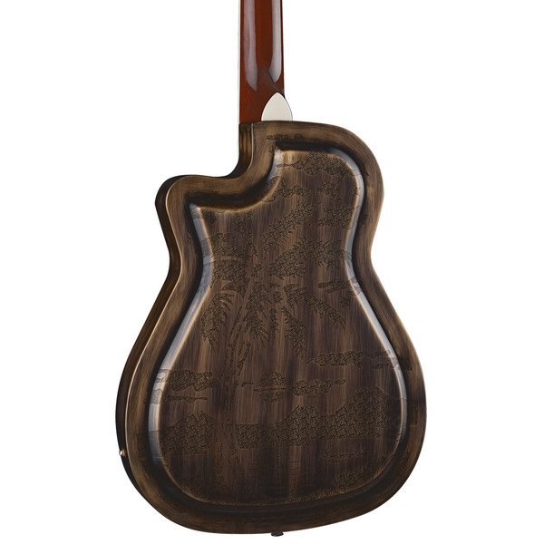 Dean Resonator Thin Body Electric Resonantor Guitar, Brass - B-Stock at ...