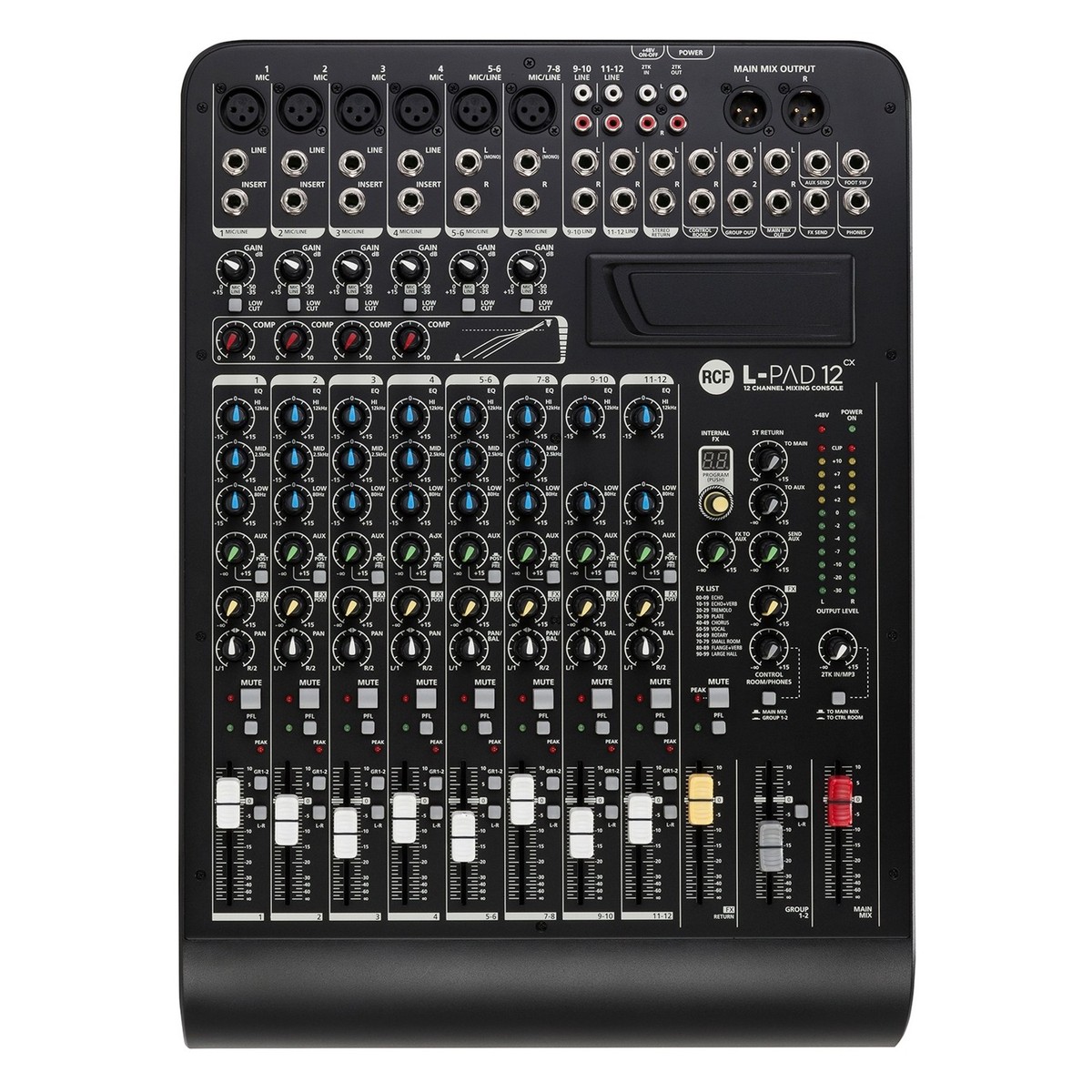 DISC RCF LPAD12CX 12 Channel Analog Mixer at Gear4music